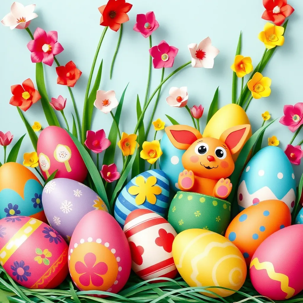 Creative Paper Techniques for Easter Egg Decoration