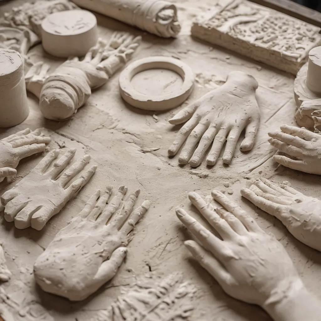 Crafting Lasting Memories: Handprints in Plaster