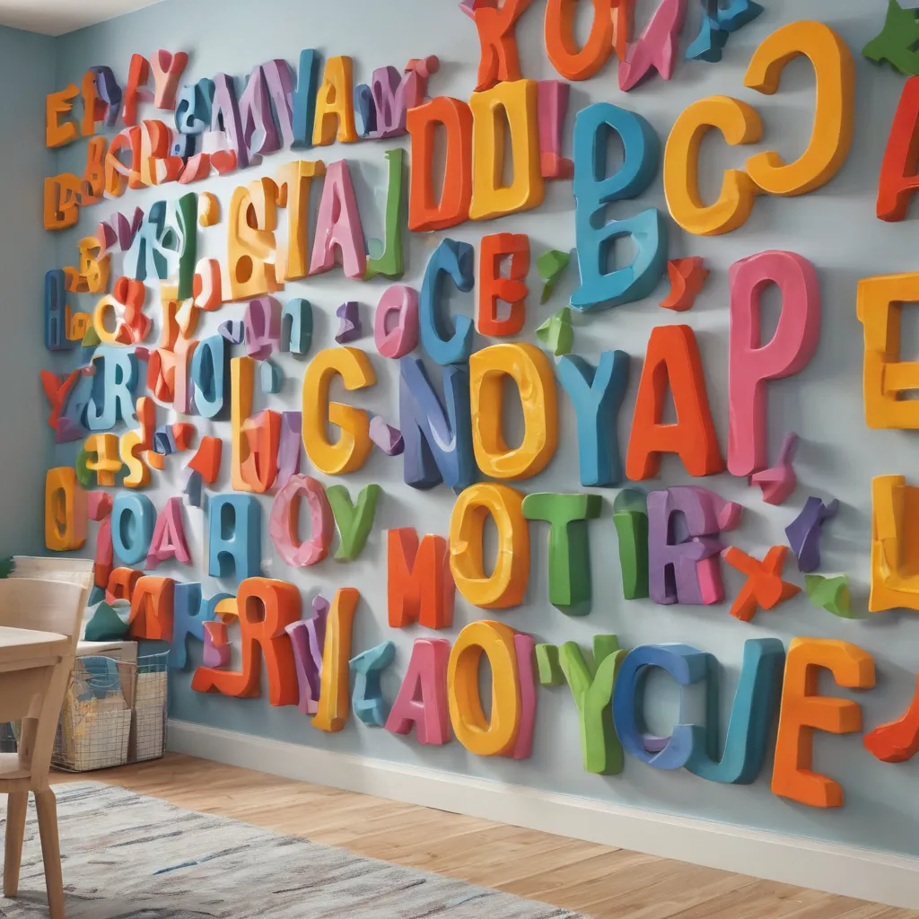 The Influence of Large Play Letters in Children's Decor